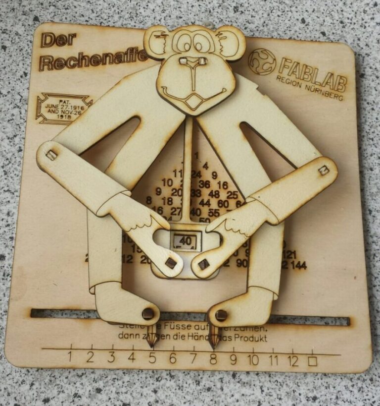 Calculadora Mecánica Mono Matemático - Proyecto de Corte Láser para ...