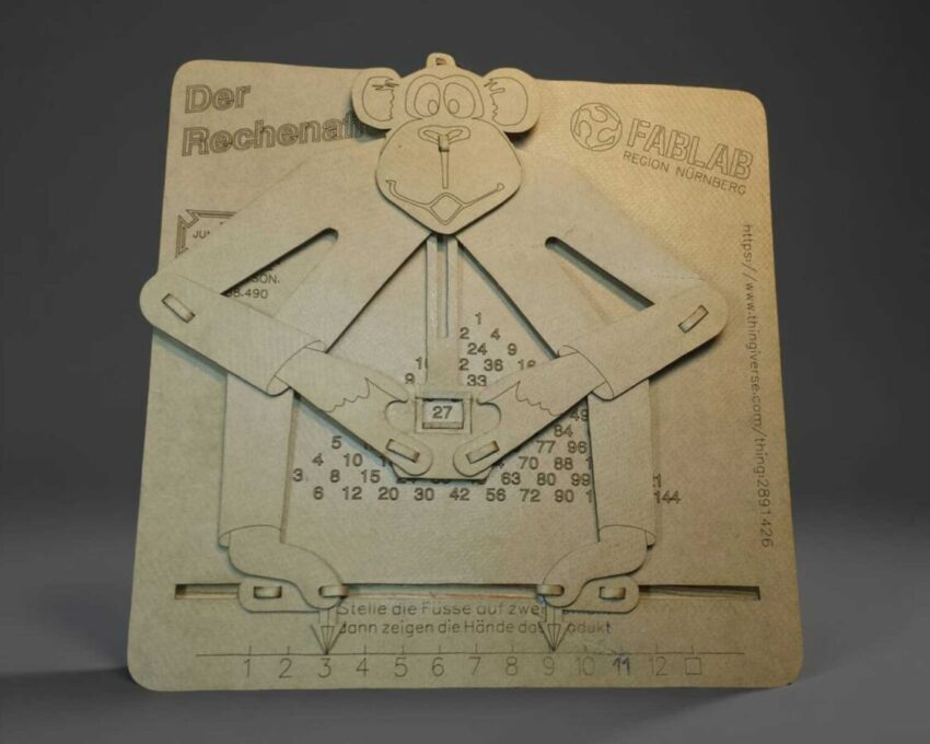 Calculadora Mecánica Mono Matemático - Proyecto de Corte Láser para ...