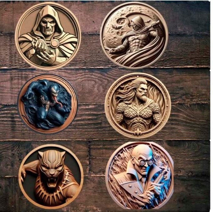 Paquete de Diseños de Cómics para Grabado Láser CNC - Pack Creativo y ...