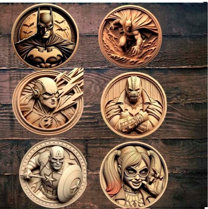 Paquete de Diseños de Cómics para Grabado Láser CNC - Pack Creativo y ...