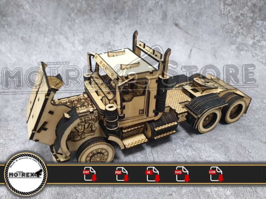 Archivos Camión Kenworth T800 3mm cnc laser cut Dxf, Ai, Cdr, Pdf, Svg ...