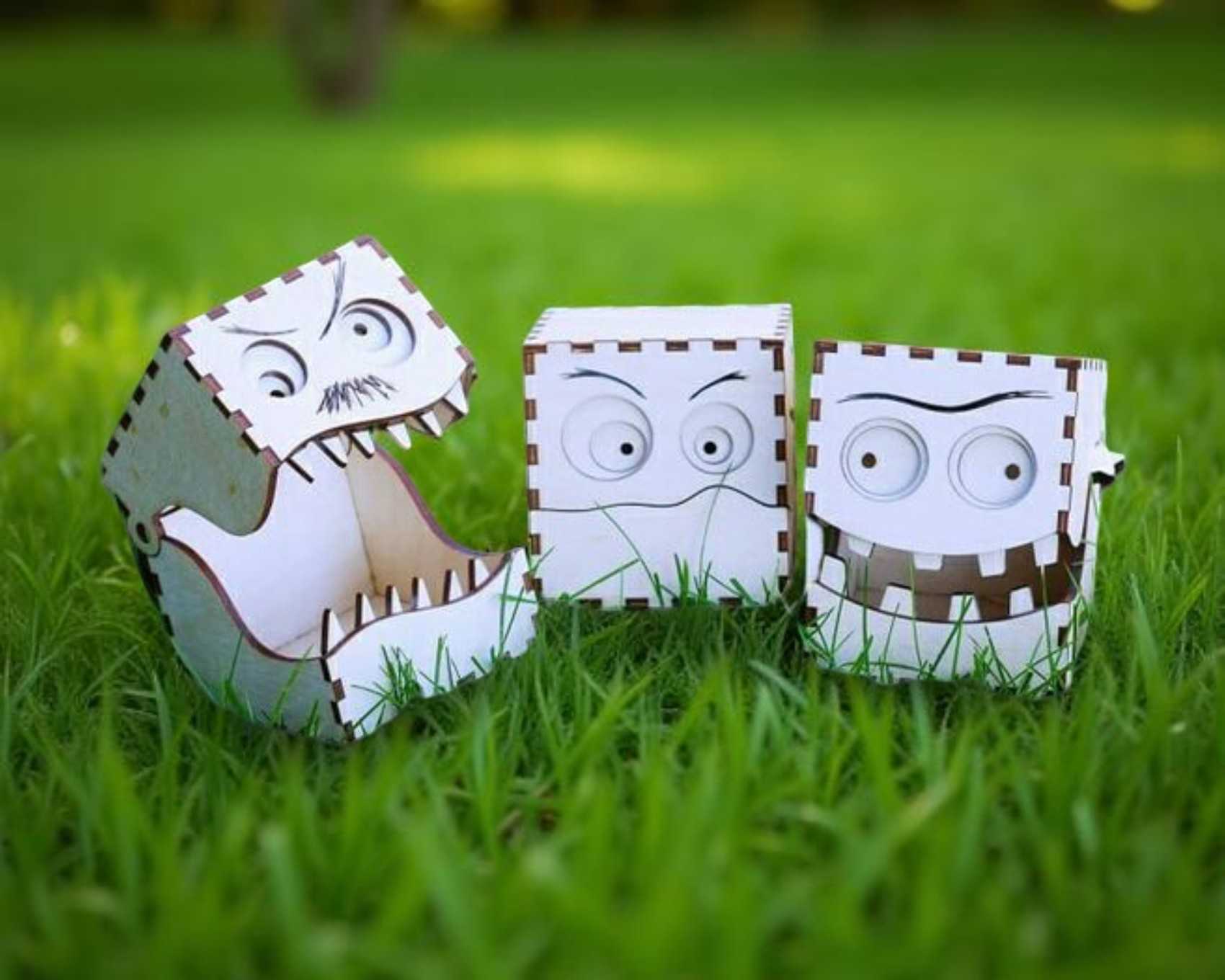 Laser Cut Monster Box: Archivo Digital para Corte Láser en MDF 3mm ...